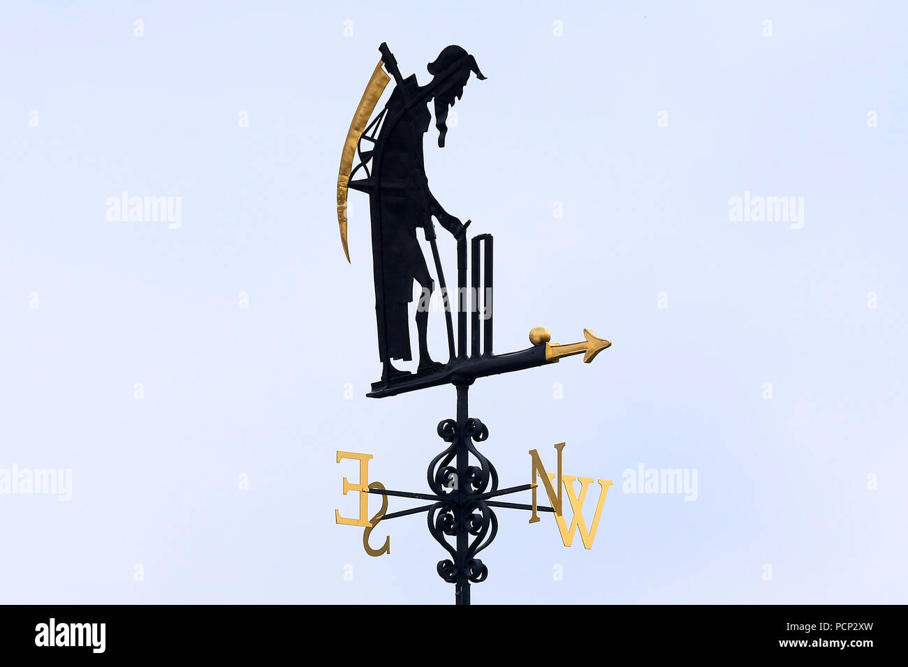 The Lord's weather vane Father Time during Middlesex CCC vs Yorkshire ...