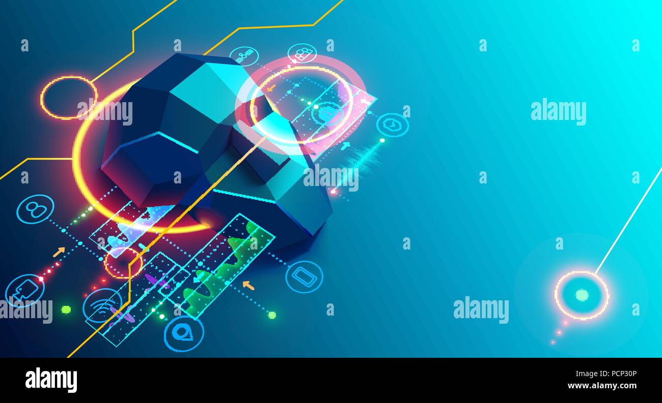 Artificial intelligence analyze business data and optimizes work ...