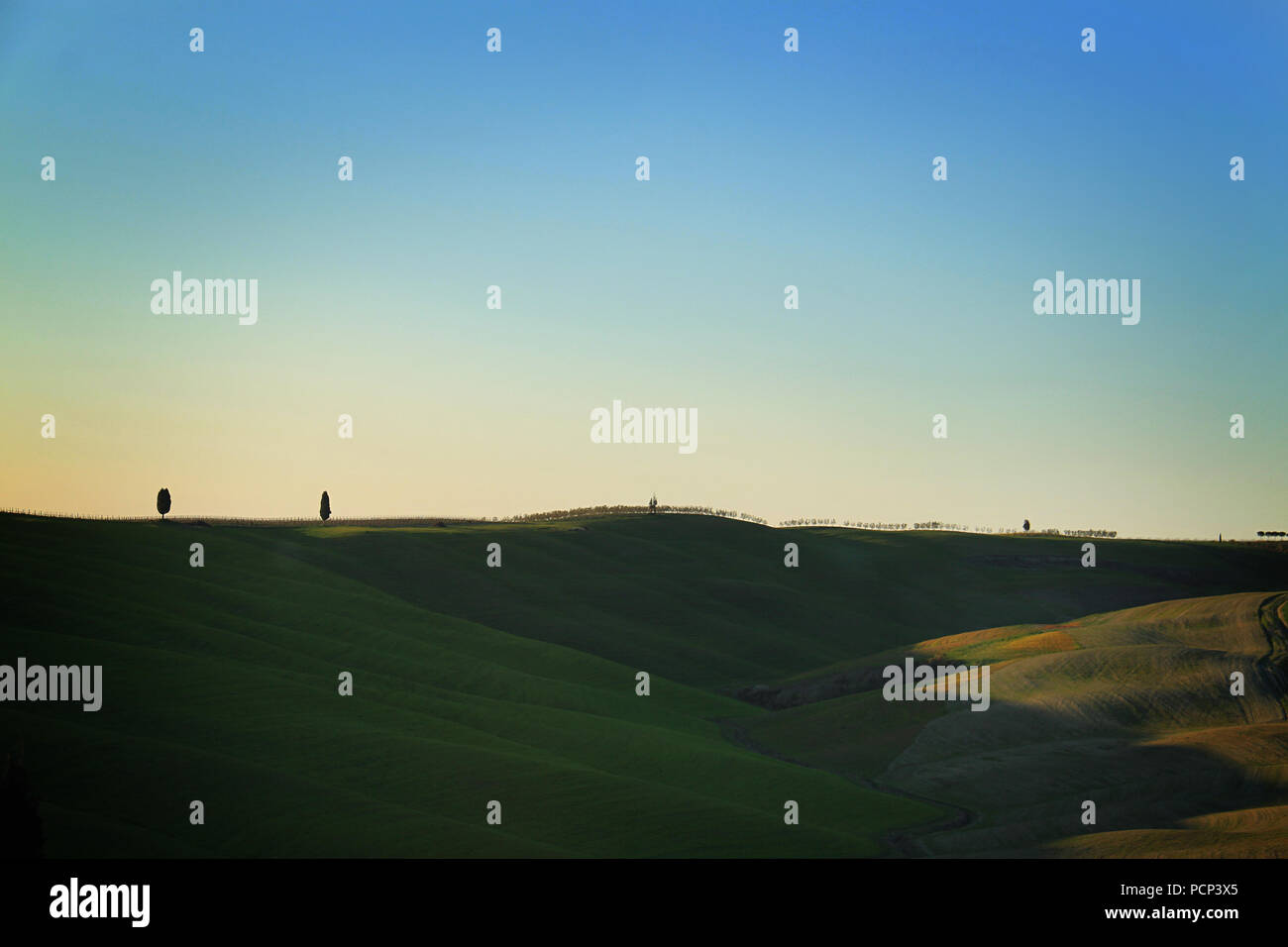 Rolling hills of tuscany hi-res stock photography and images - Alamy