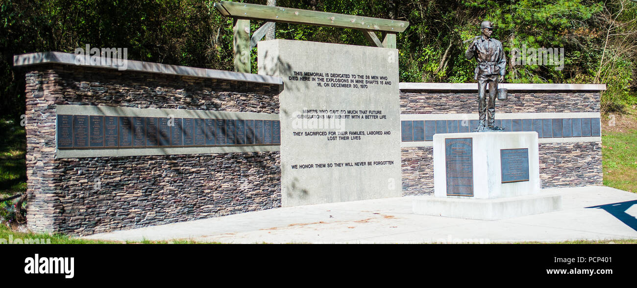Hurricane Creek Mine Disaster Memorial Stock Photo - Alamy