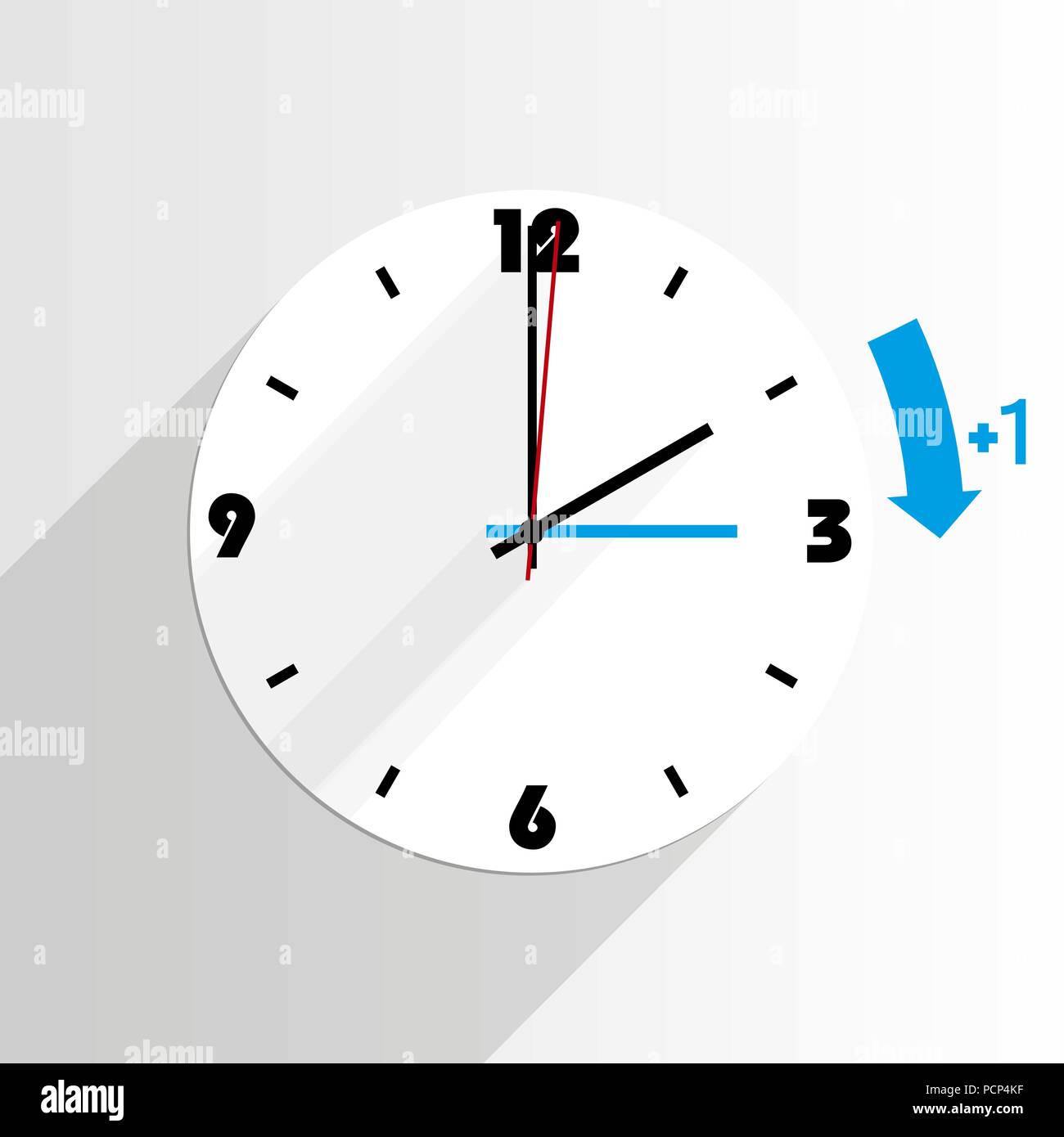 Daylight savings time hand Stock Vector Images - Alamy