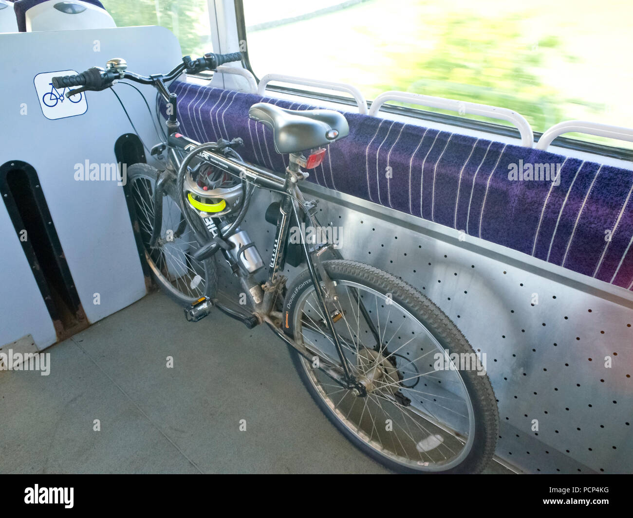 Bike on train hi-res stock photography and images - Alamy
