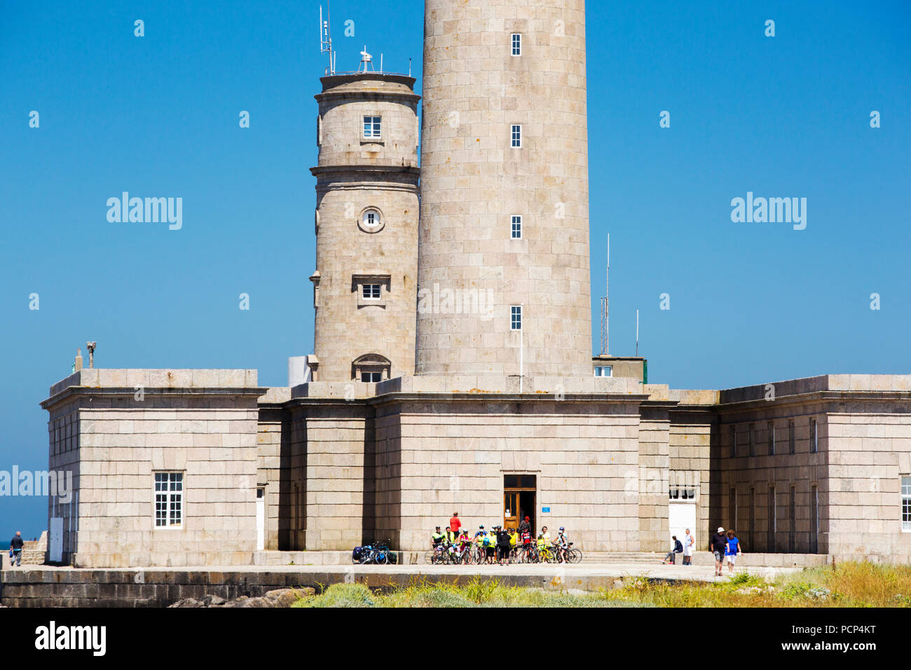 The Phare de Gatteville, an active lighthouse on the Point De Barfleur ...