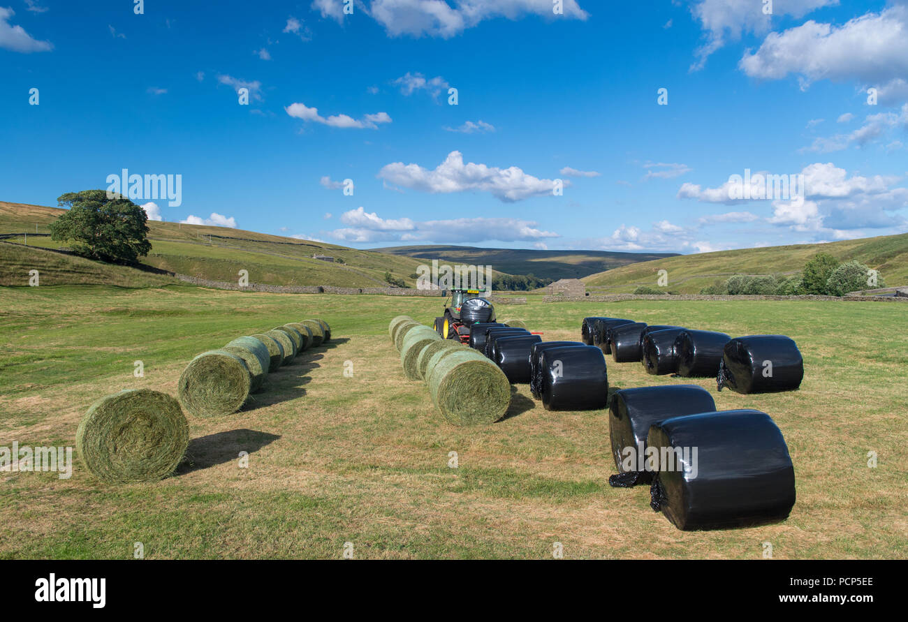 Grass silage wrapping machine hi-res stock photography and images - Alamy