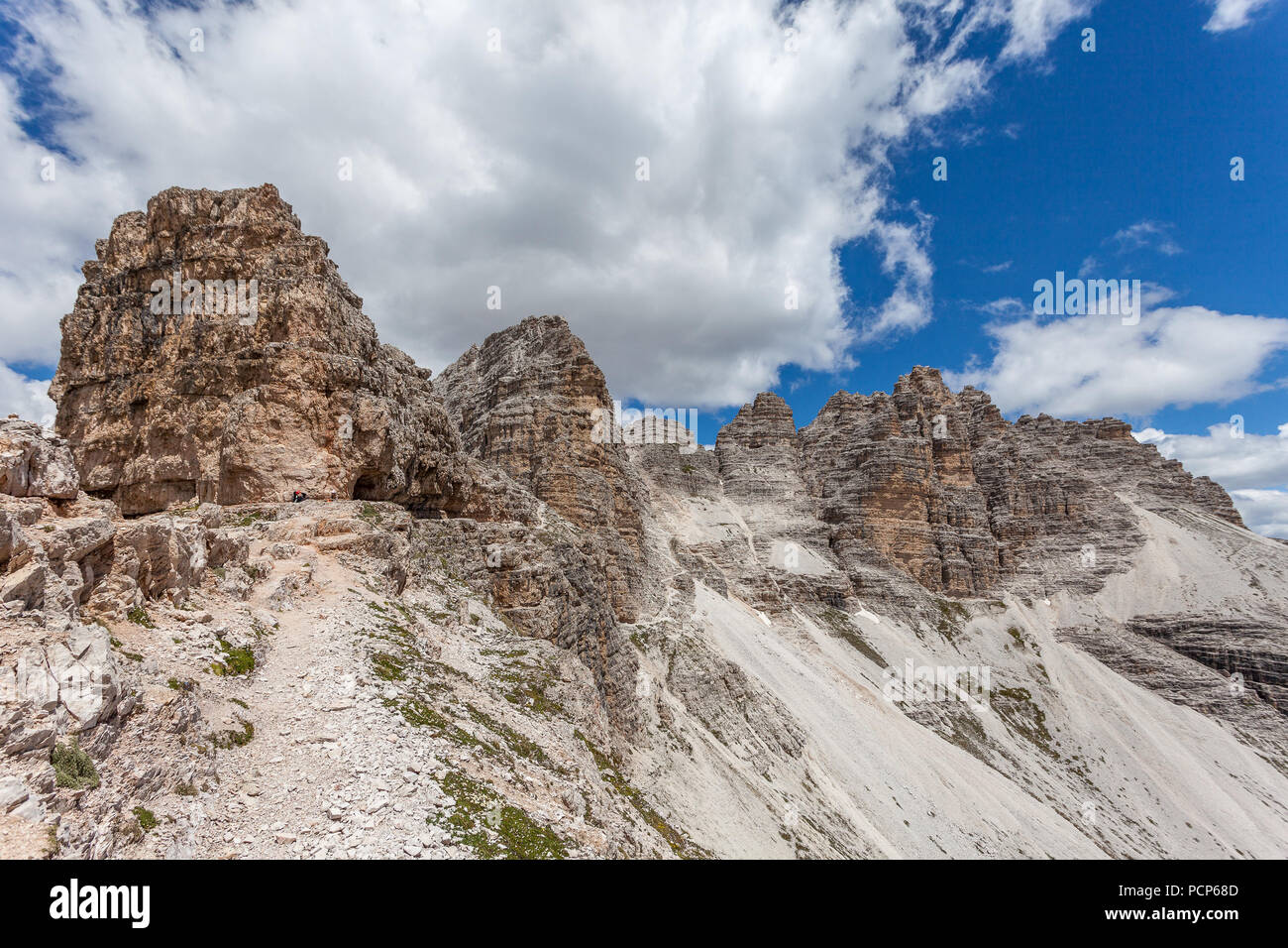 Alpine path that passes through the italian posts of the First World ...