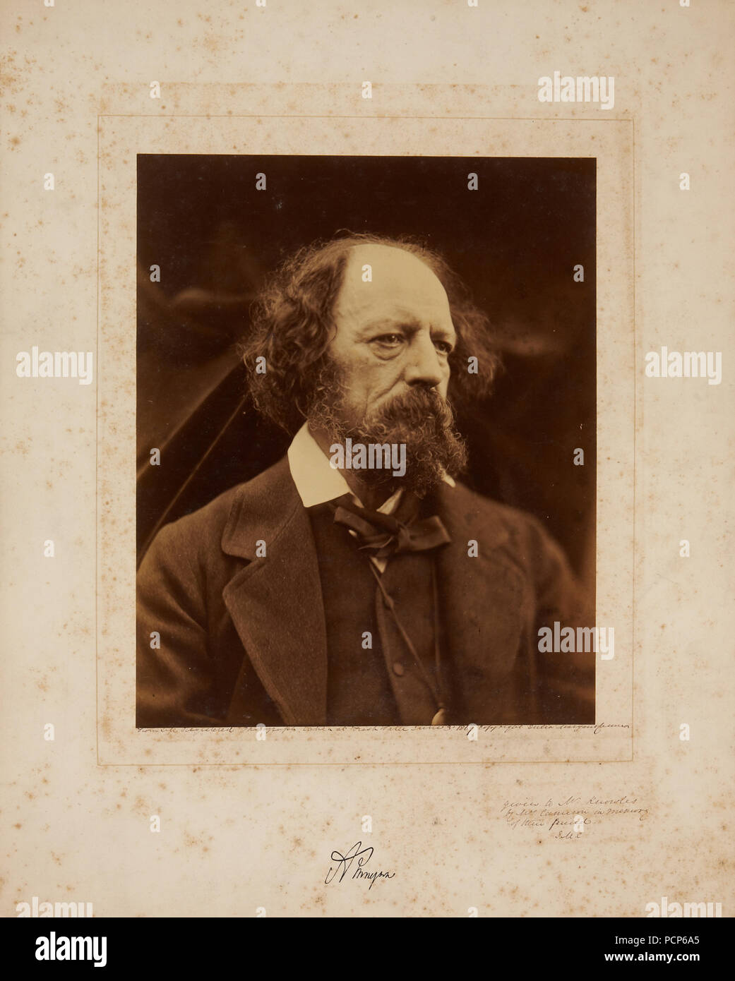 Alfred, Lord Tennyson (1809-1892), 1869 Stock Photo - Alamy