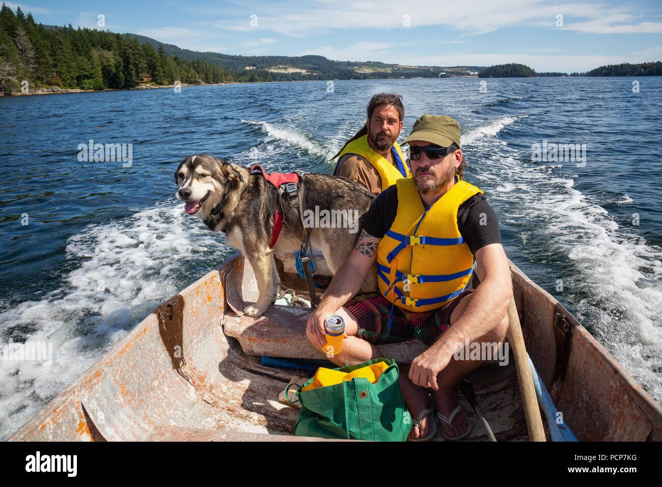 Old man dog boat hi-res stock photography and images - Alamy