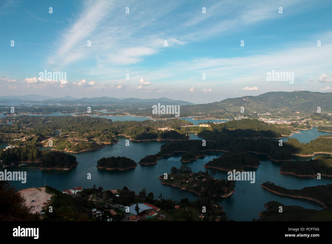 panoramic view, guatape, colombia Stock Photo - Alamy