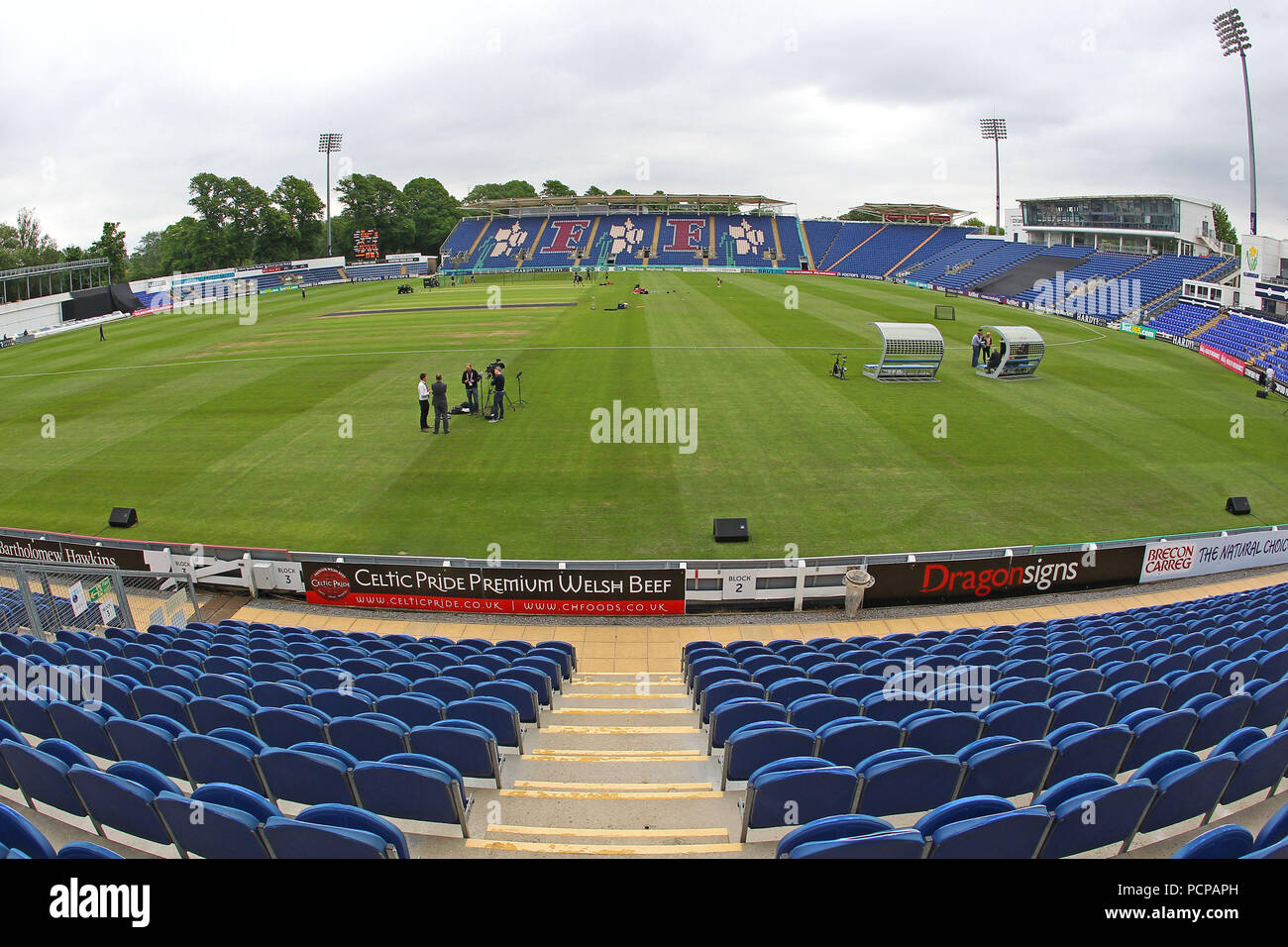 General view of the ground ahead of Glamorgan vs Essex Eagles, Nat West ...