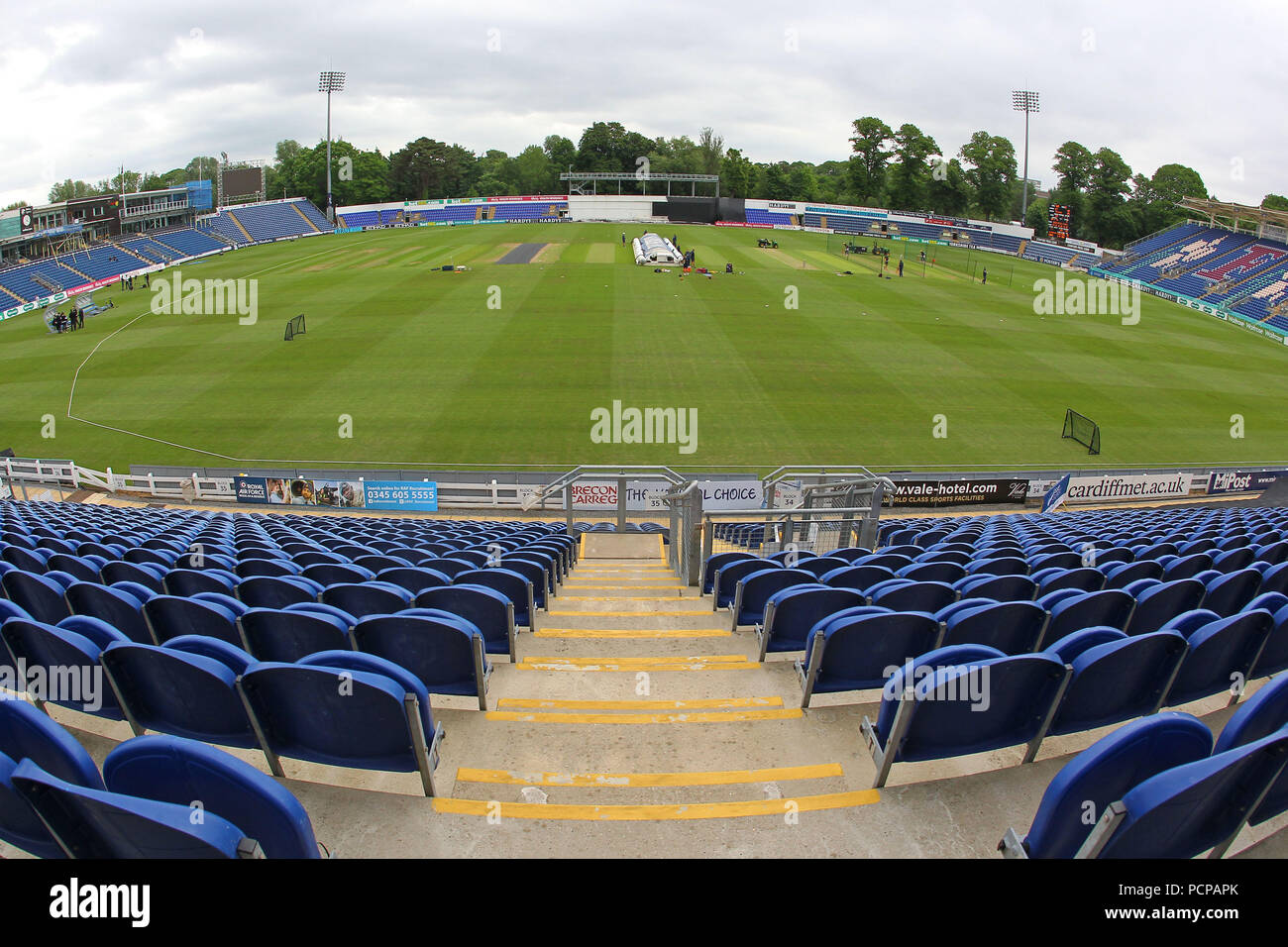 General view of the ground ahead of Glamorgan vs Essex Eagles, Nat West ...