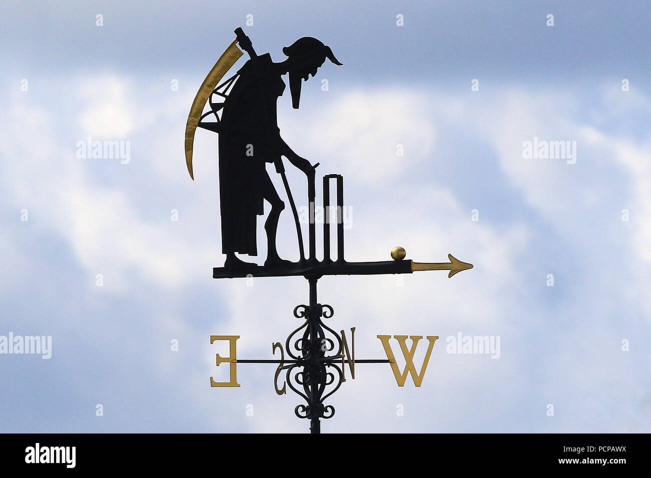 The Lord's weather vane, Father Time during Middlesex vs Essex Eagles ...