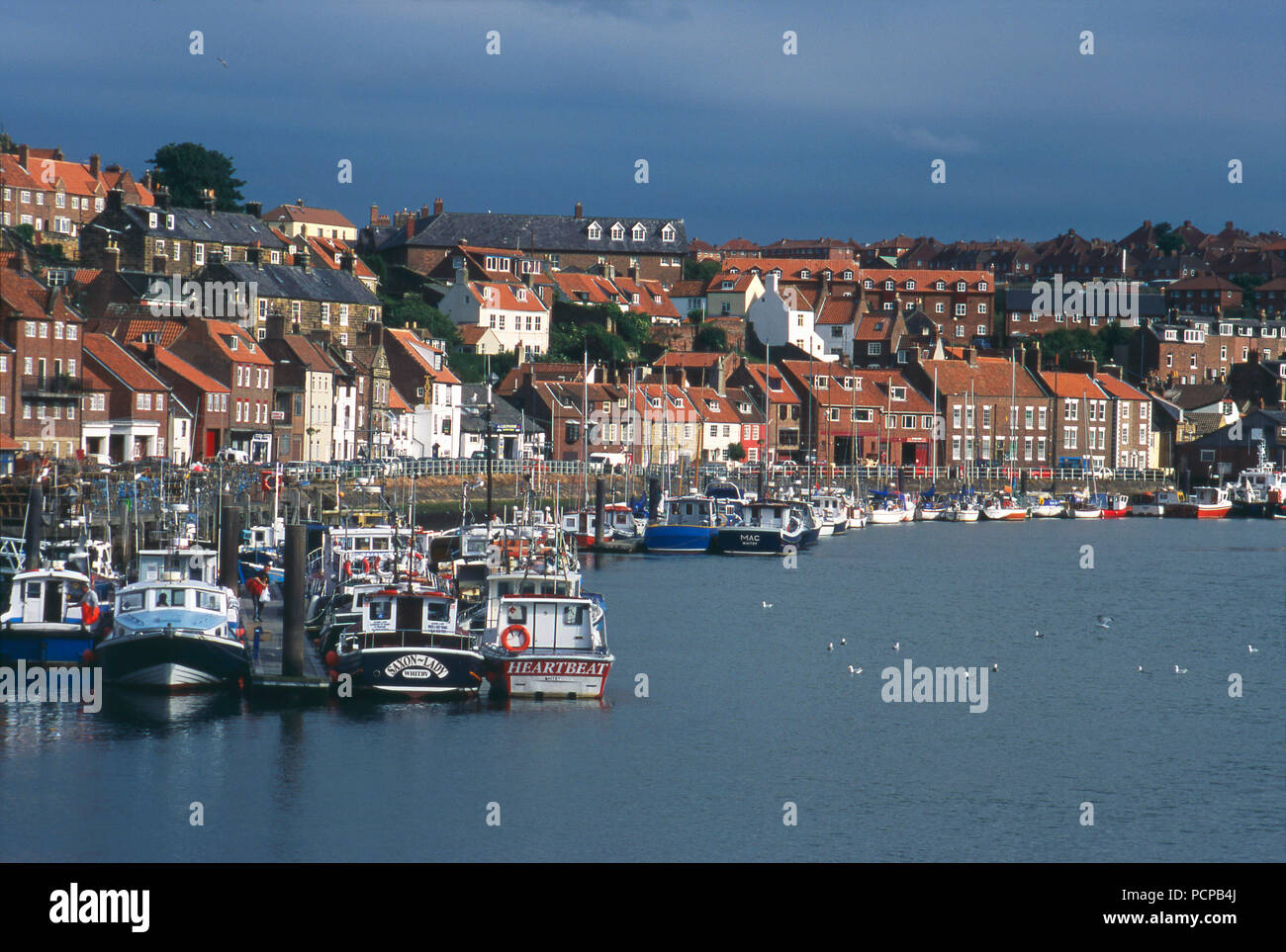 Whitby on the North Sea, home of Captain James Cook, England ...