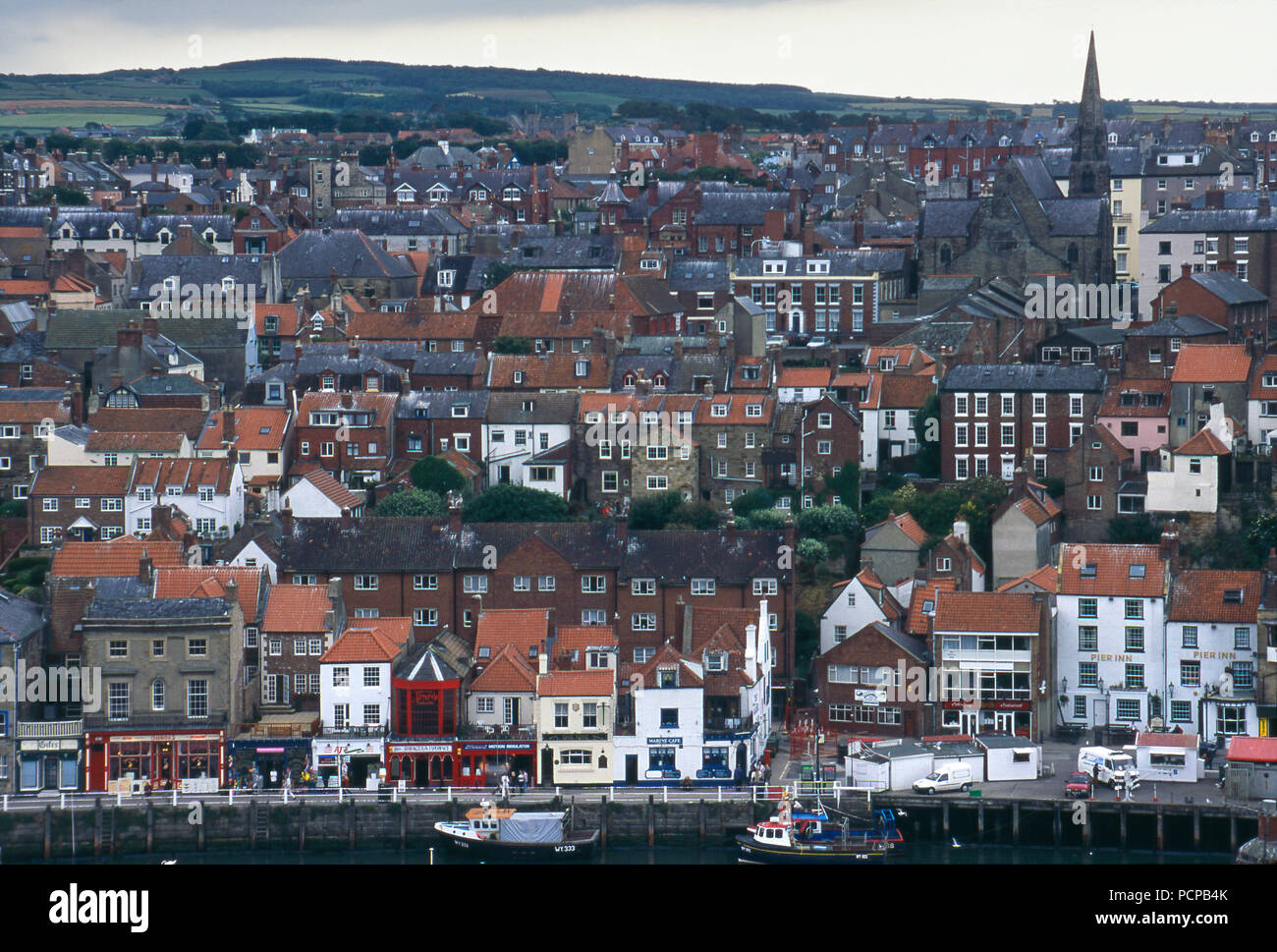 Whitby on the North Sea, home of Captain James Cook, England ...