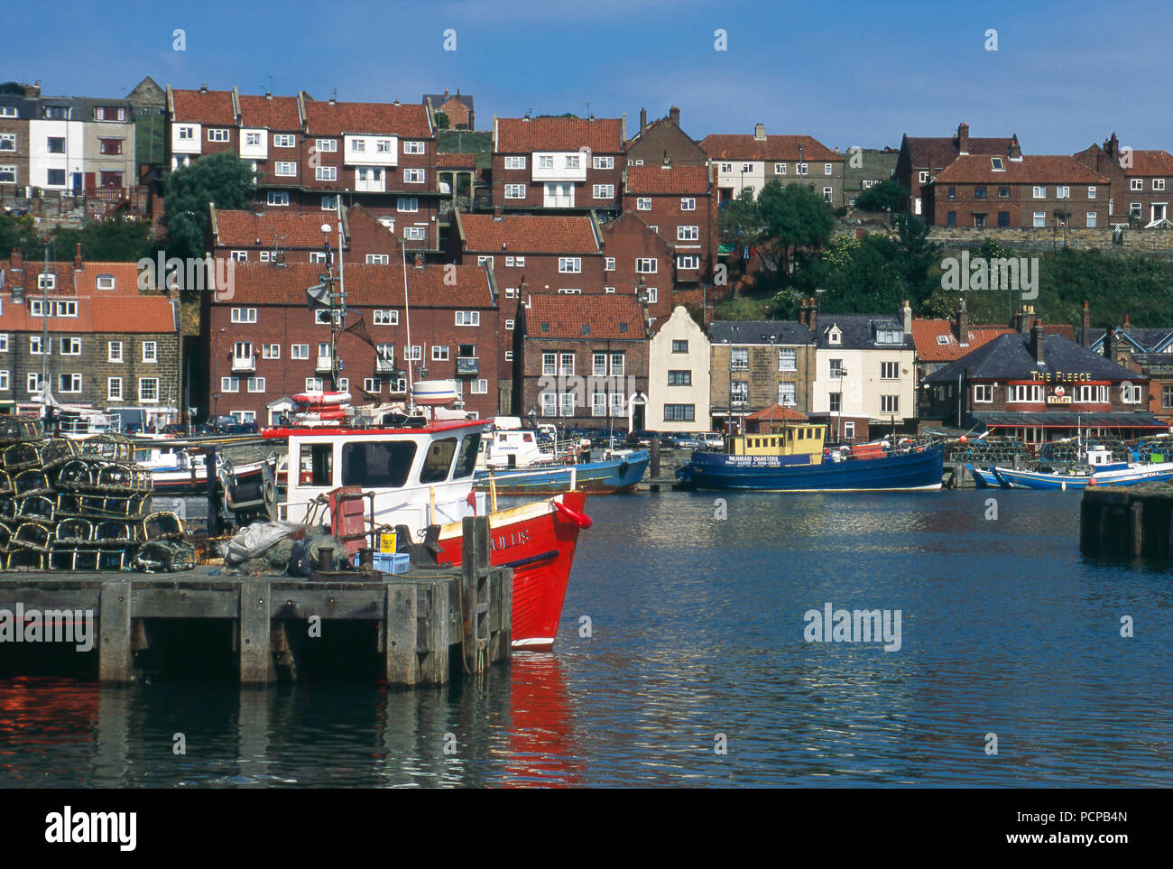 Whitby on the North Sea, home of Captain James Cook, England ...