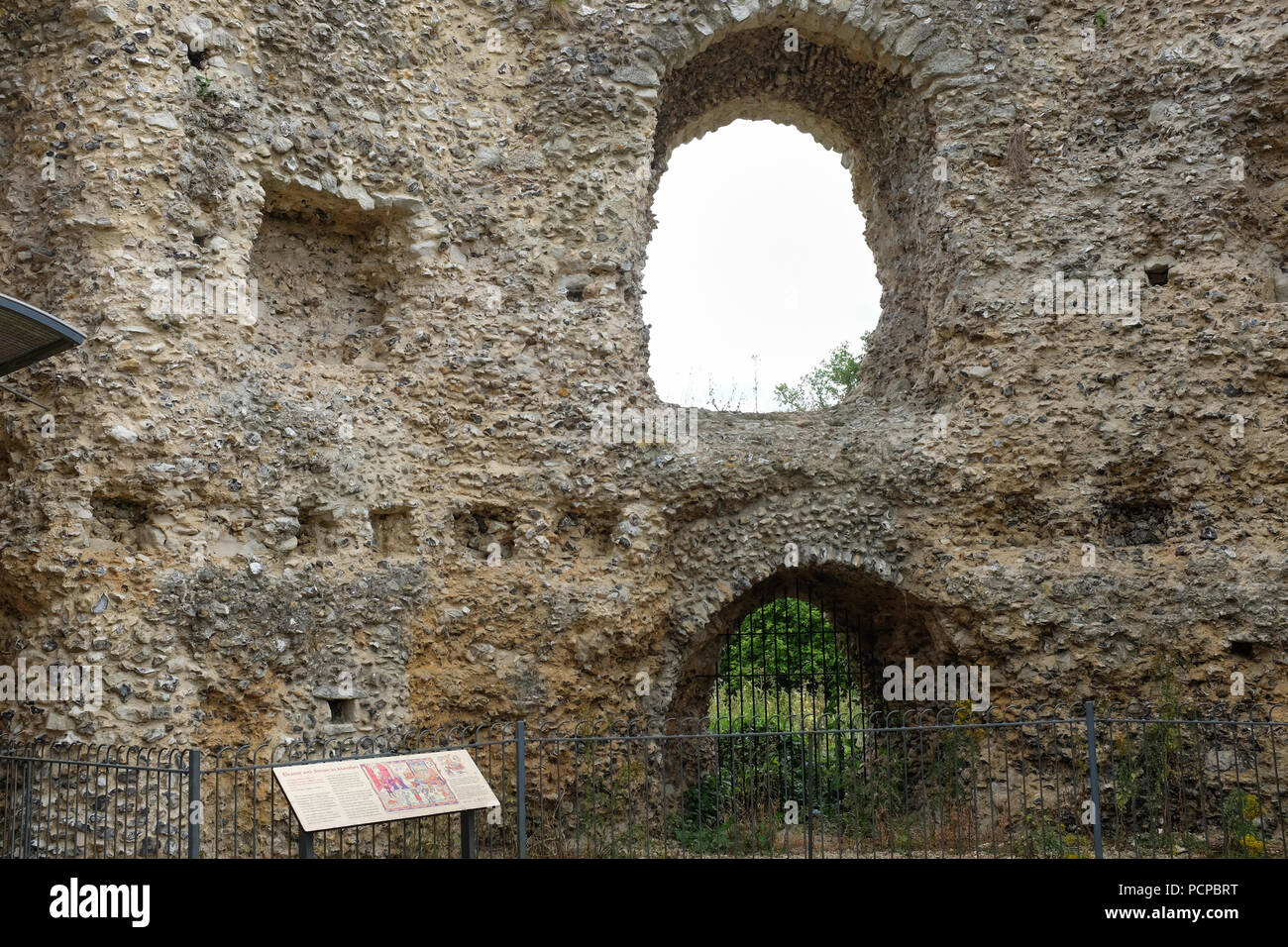 The ruins of Odiham Castle, also known as St. John's Castle, near ...