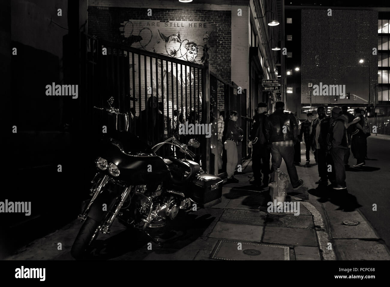 Motorcycle gang black and white hi-res stock photography and images - Alamy