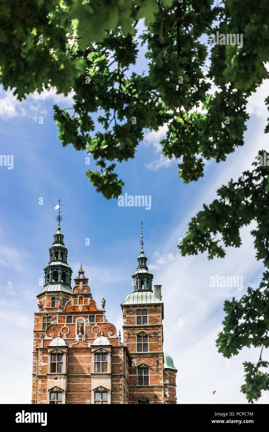 Rosenborg Castle Gardens in Copenhagen, Denmark. Built in the Dutch ...
