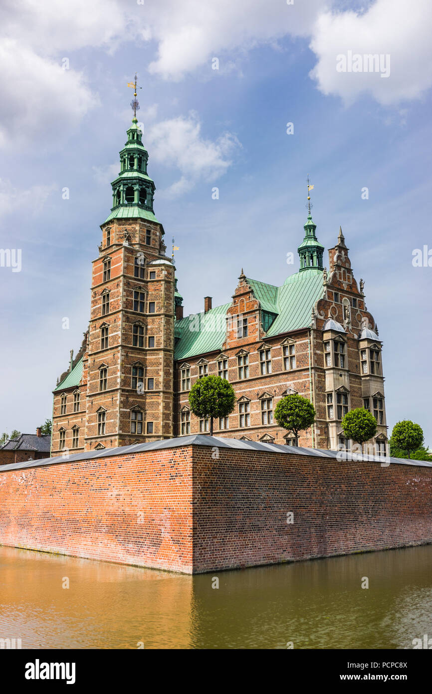 Rosenborg Castle Gardens in Copenhagen, Denmark. Built in the Dutch ...