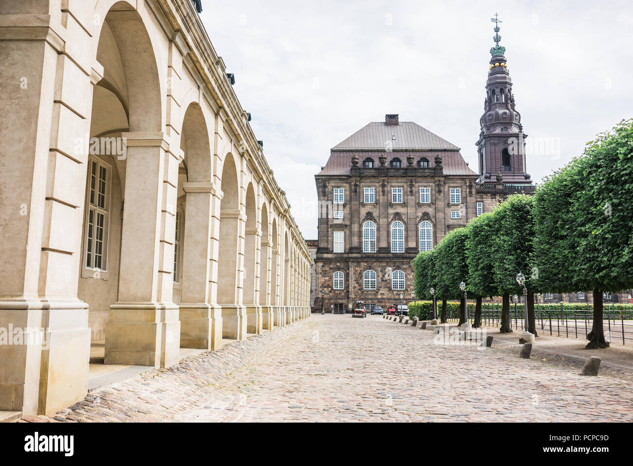 Christiansborg Palace in Copenhagen, Denmark. It's a palace and ...
