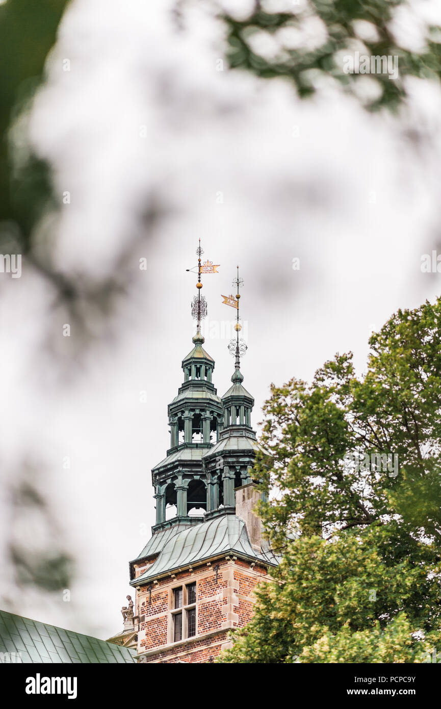 Rosenborg Castle Gardens in Copenhagen, Denmark. Built in the Dutch ...