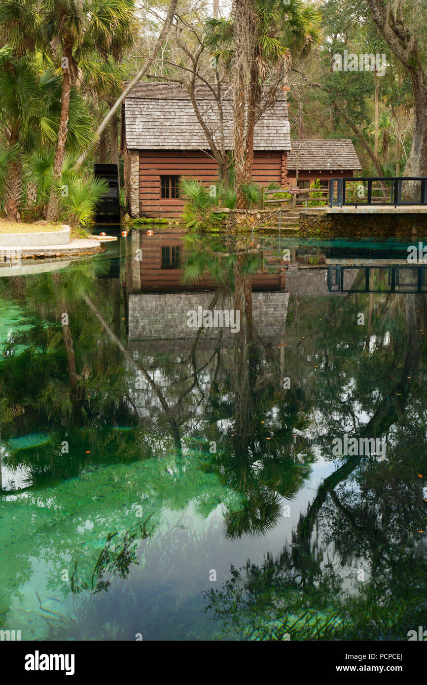 Juniper Springs CCC Millhouse, Ocala National Forest, Florida Stock ...