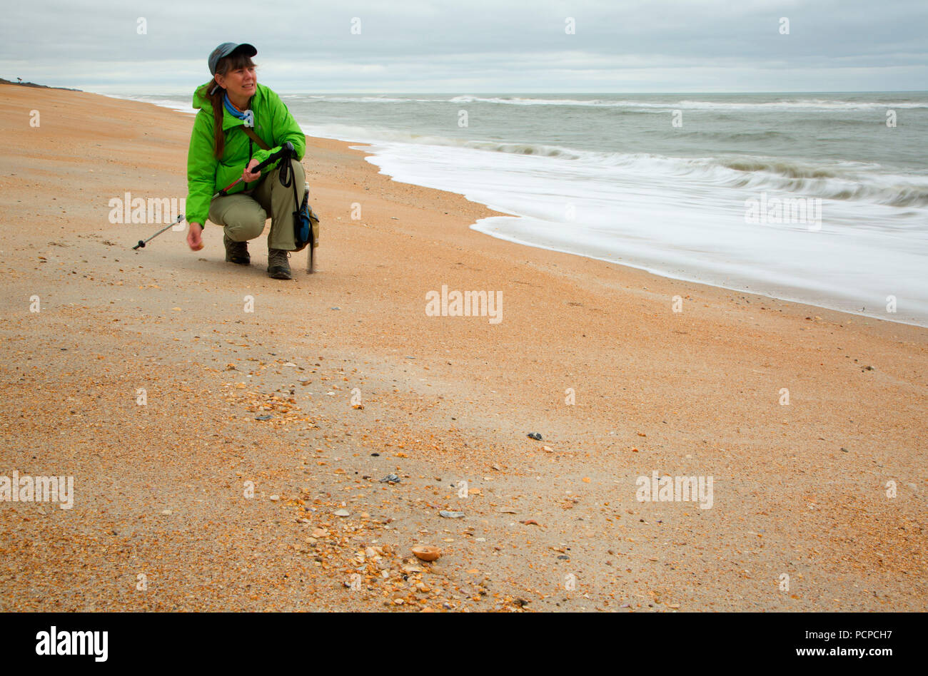 Open beach, Guana Tolomato Matanzas National Estuarine Research Reserve ...