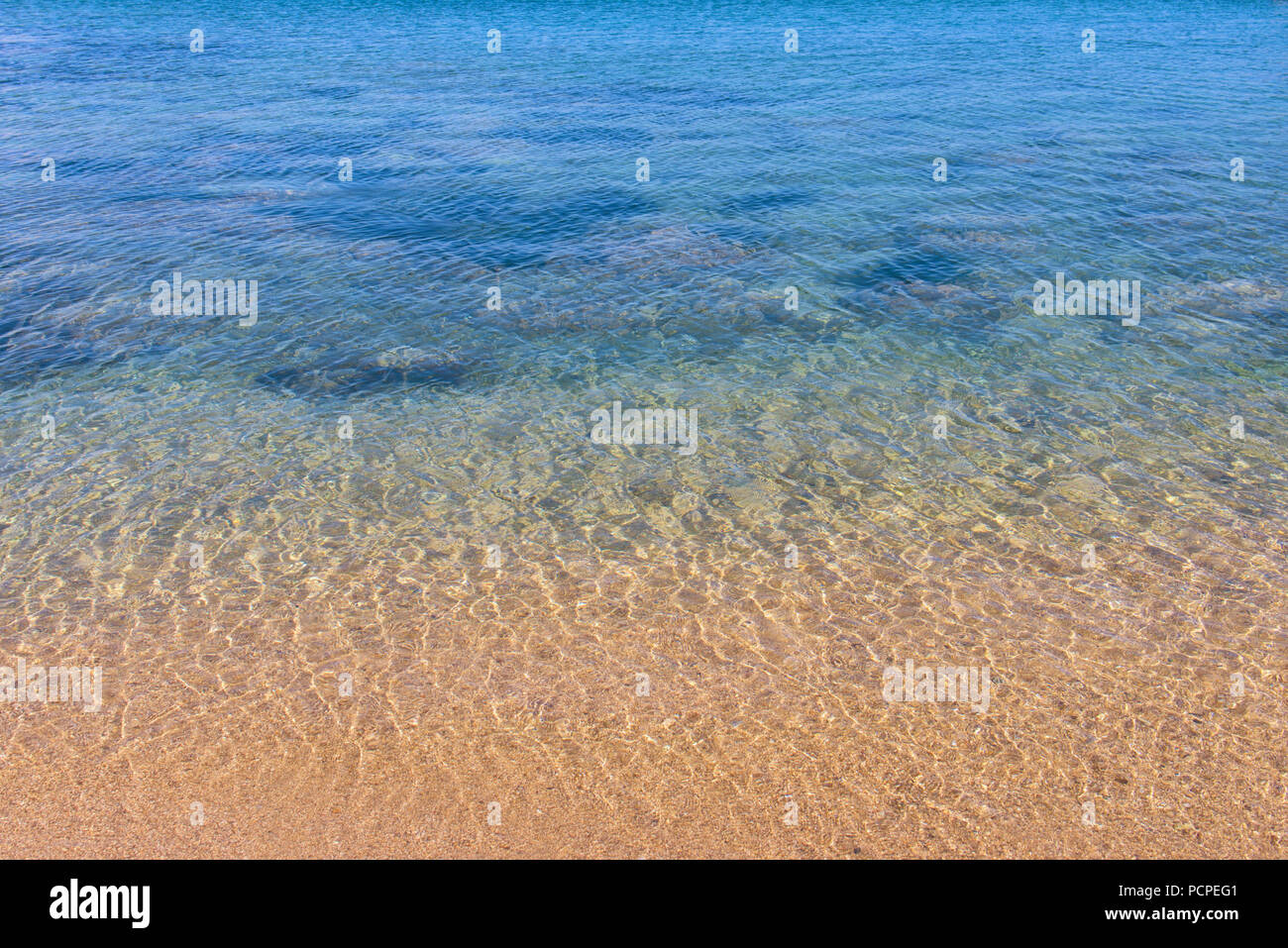 Blue water surface. Glare on the sea surface Stock Photo - Alamy