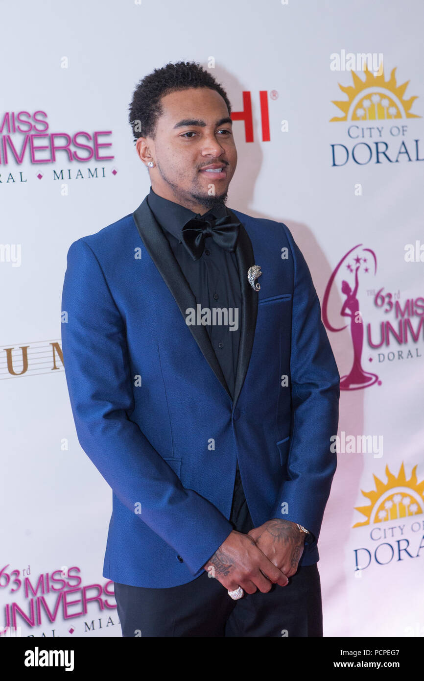 The 63rd annual miss universe pageant red carpet hi-res stock ...