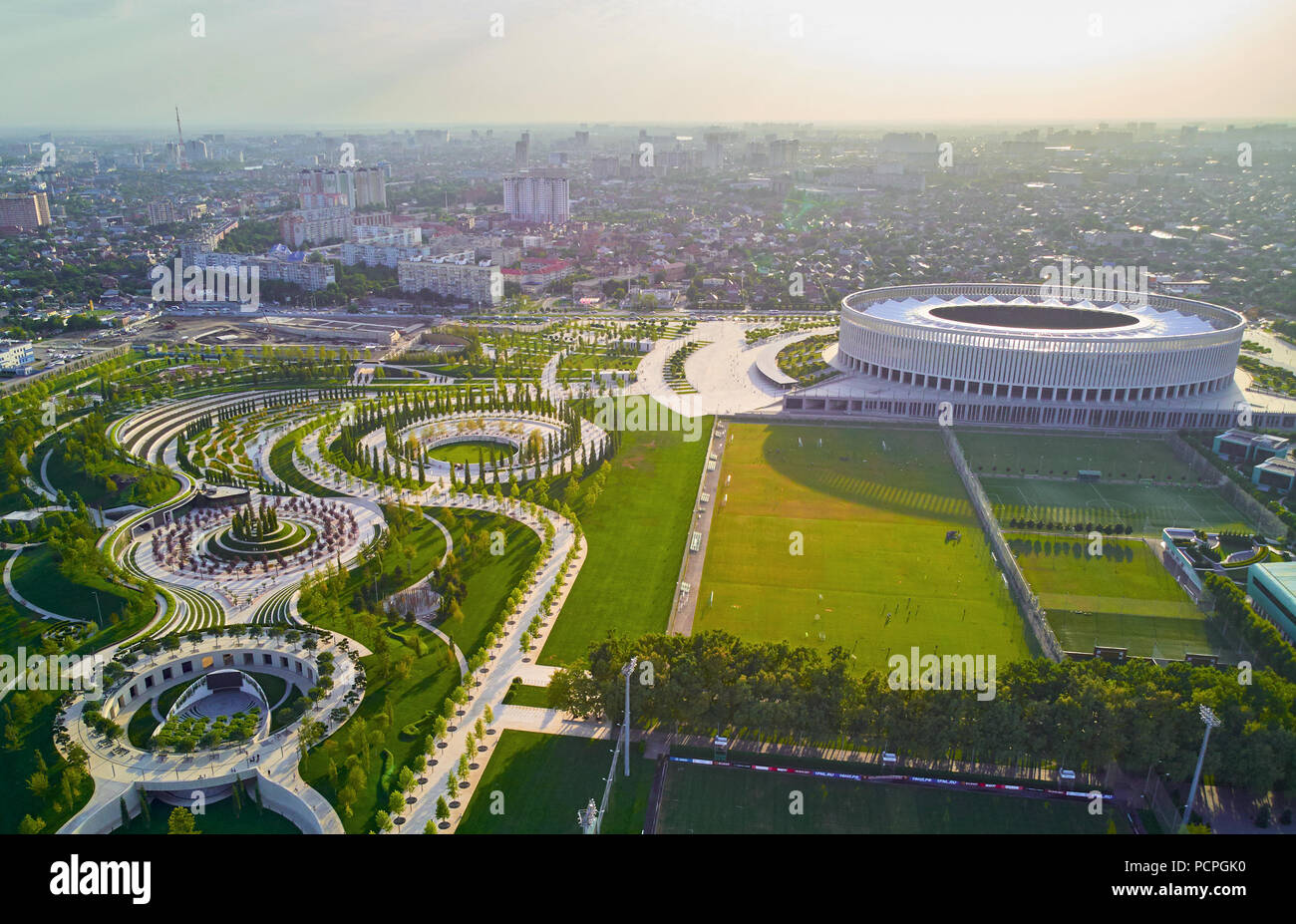 top view of the football stadium Stock Photo - Alamy