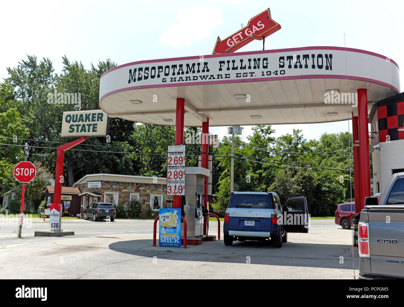 An old-fashioned, yet modern, filling station in the Amish community of ...