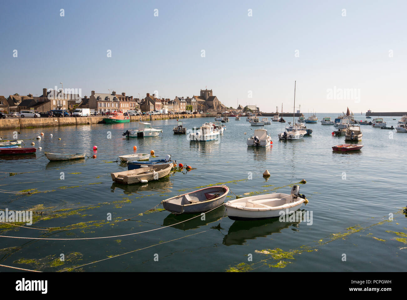 Boats in Barfleur harbour, Normandy, France Stock Photo - Alamy