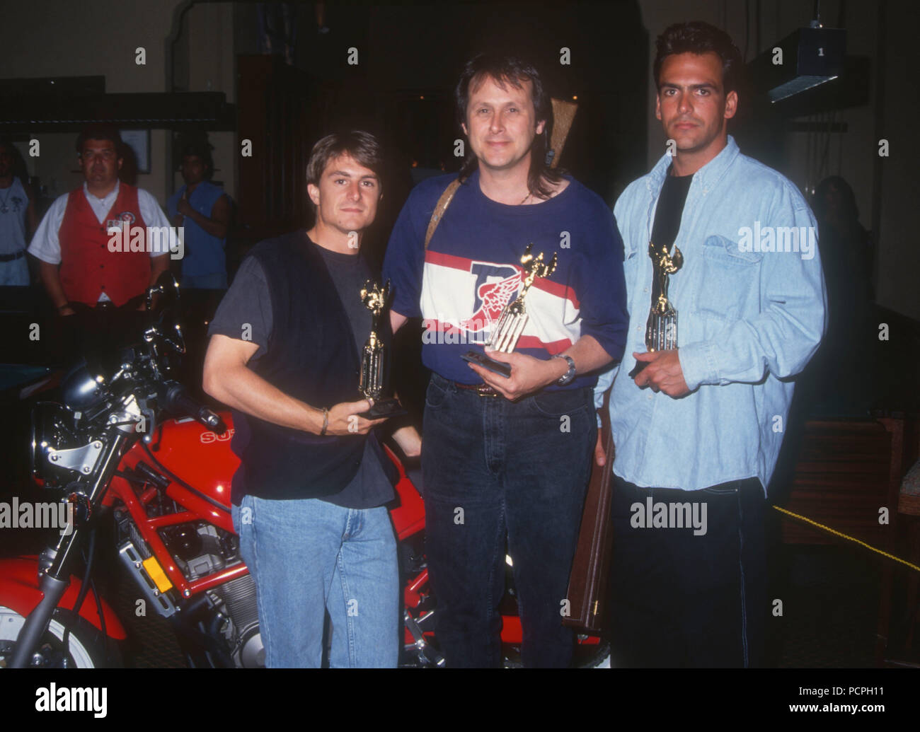 HOLLYWOOD, CA - MAY 30: (L-R) Actor Matt Adler, guest and actor Robert ...