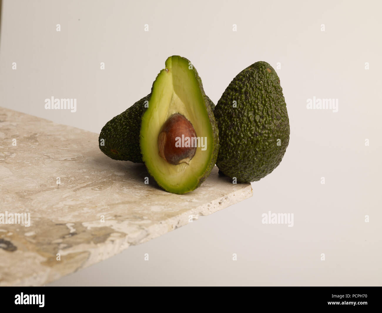 Avocado still life food photograph Stock Photo - Alamy