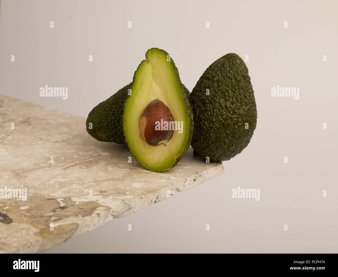 Avocado still life food photograph Stock Photo - Alamy
