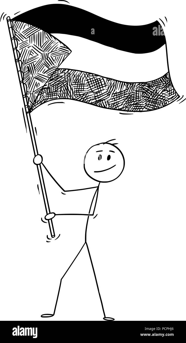 Waving palestine flag official Cut Out Stock Images & Pictures - Alamy