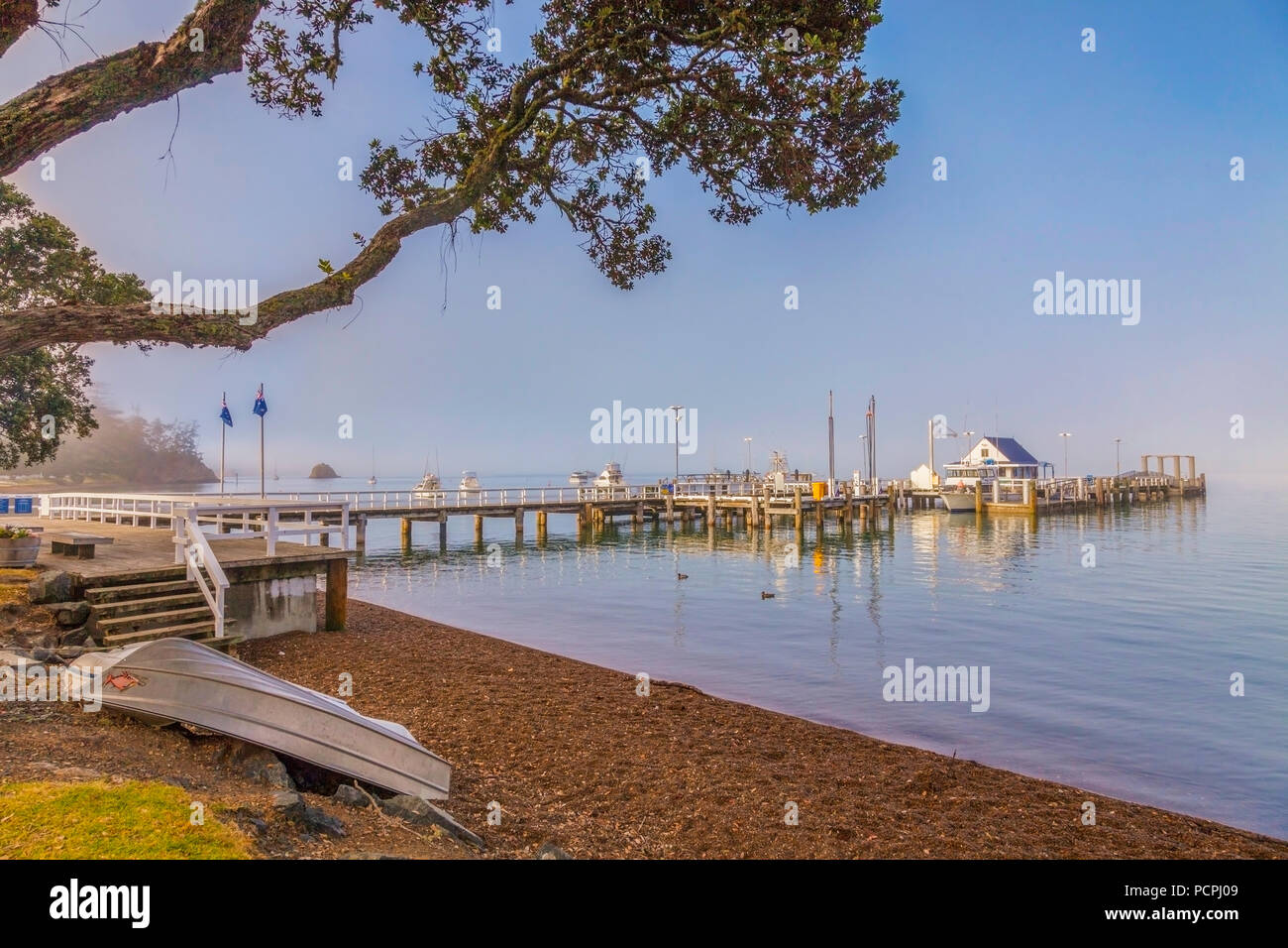 The old jetty at Russell, Bay of Islands, New Zealand Stock Photo - Alamy