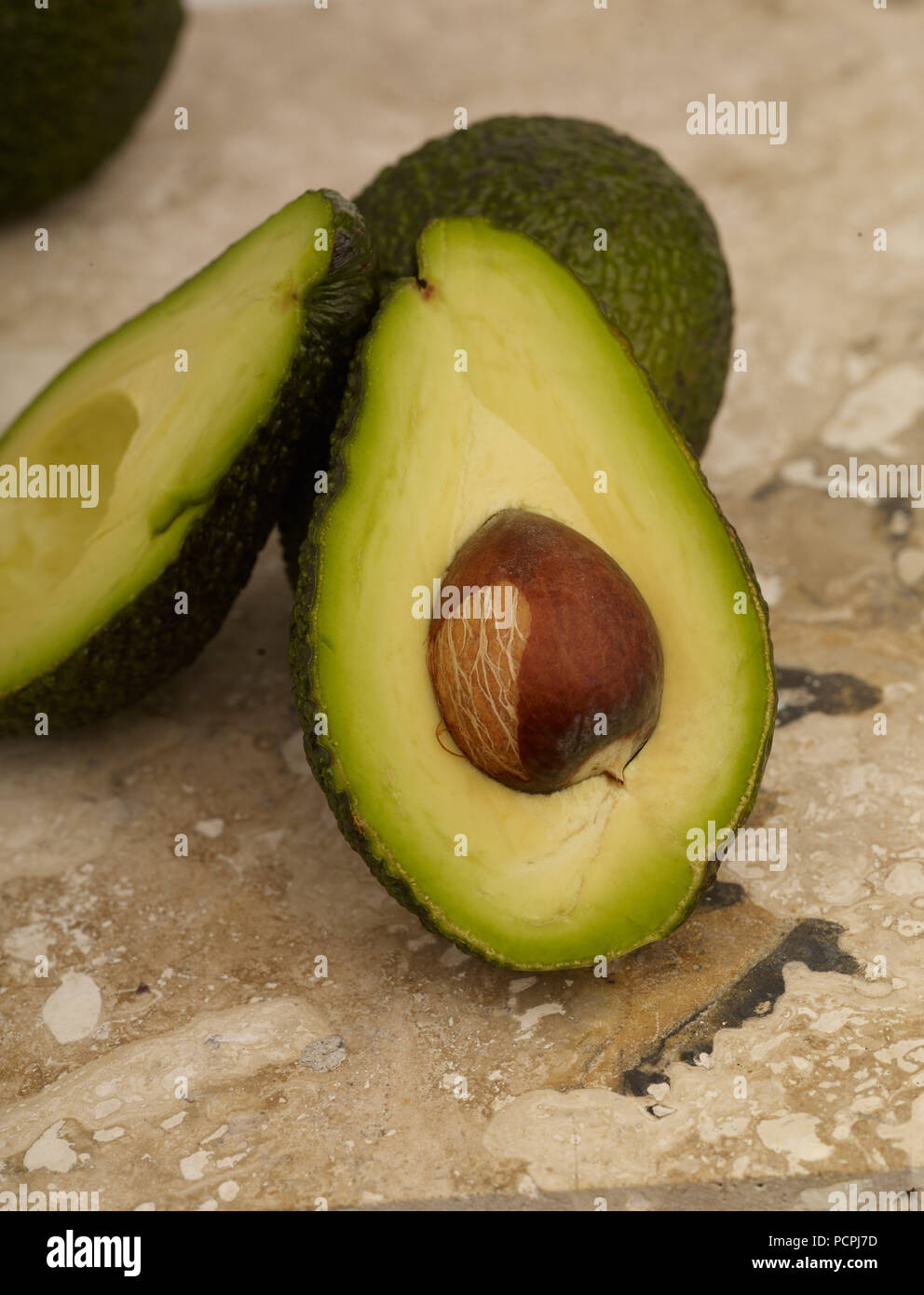 Avocado still life food photograph Stock Photo - Alamy