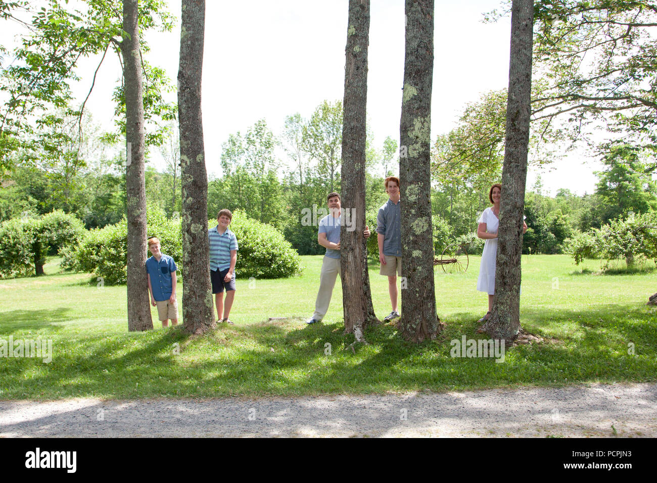 Five children playing at the park hi-res stock photography and images ...