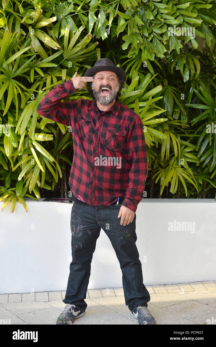 MIAMI BEACH, FL - DECEMBER 01: Mr. Brainwash out and about in South ...