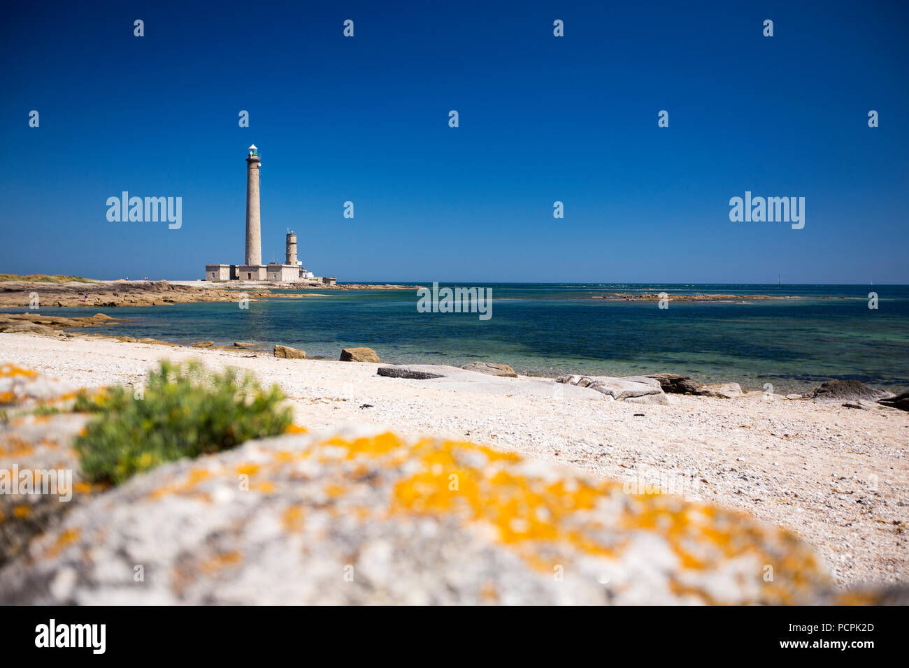 The Phare de Gatteville, an active lighthouse on the Point De Barfleur ...