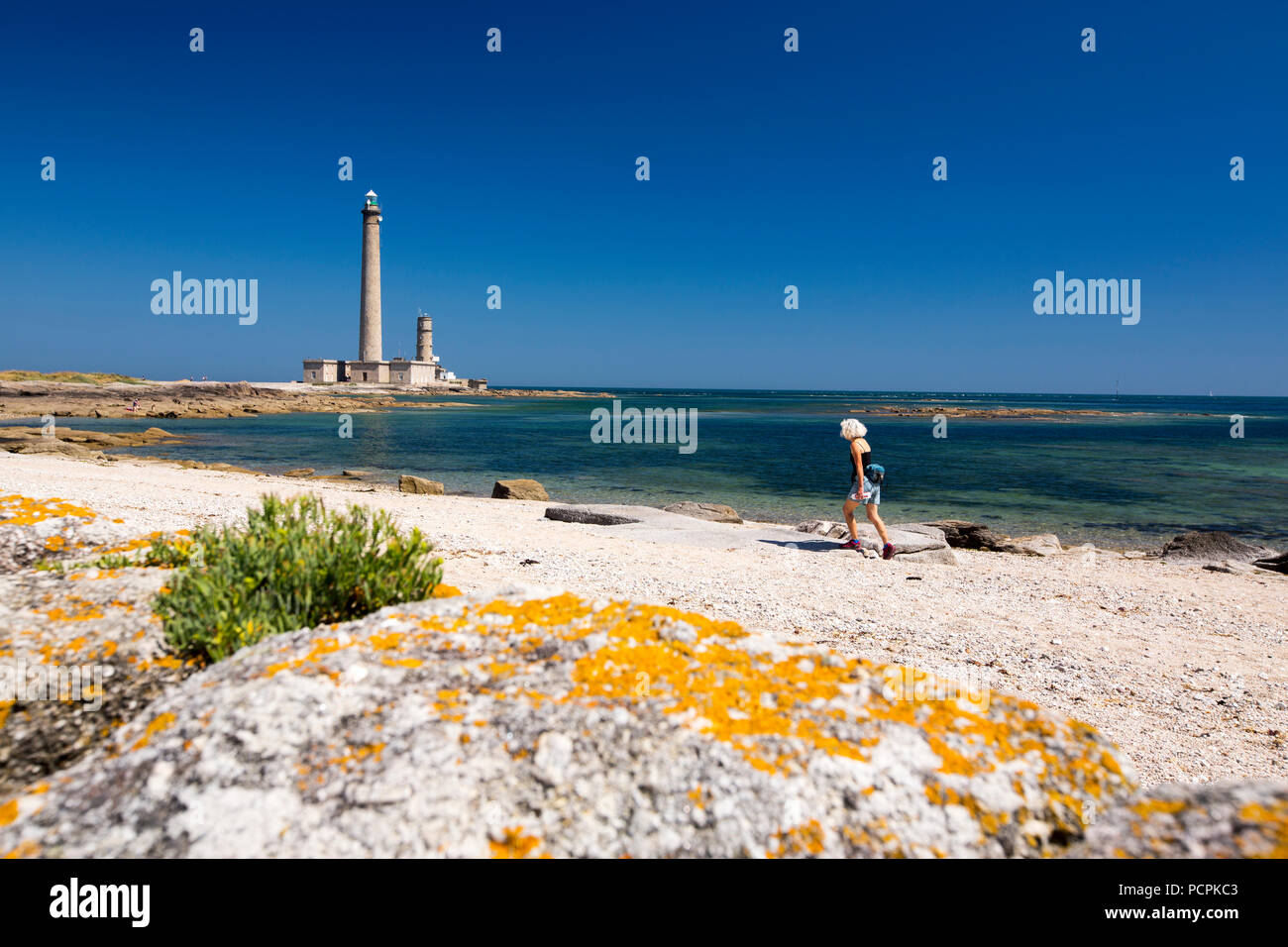 The Phare de Gatteville, an active lighthouse on the Point De Barfleur ...