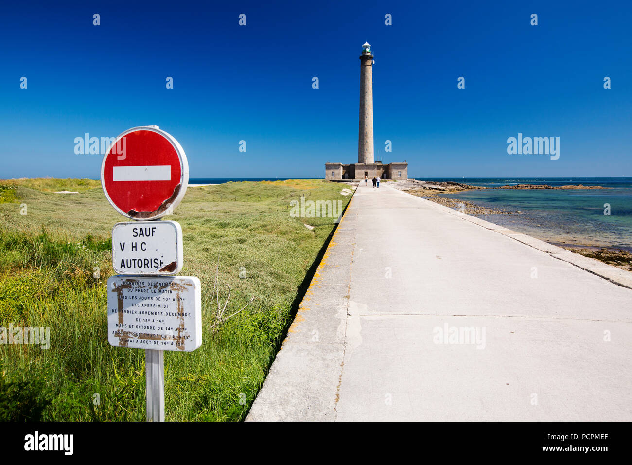 The Phare de Gatteville, an active lighthouse on the Point De Barfleur ...