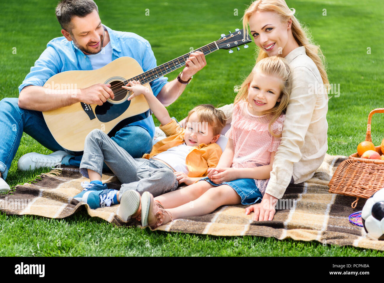 Family Playing Together Inside