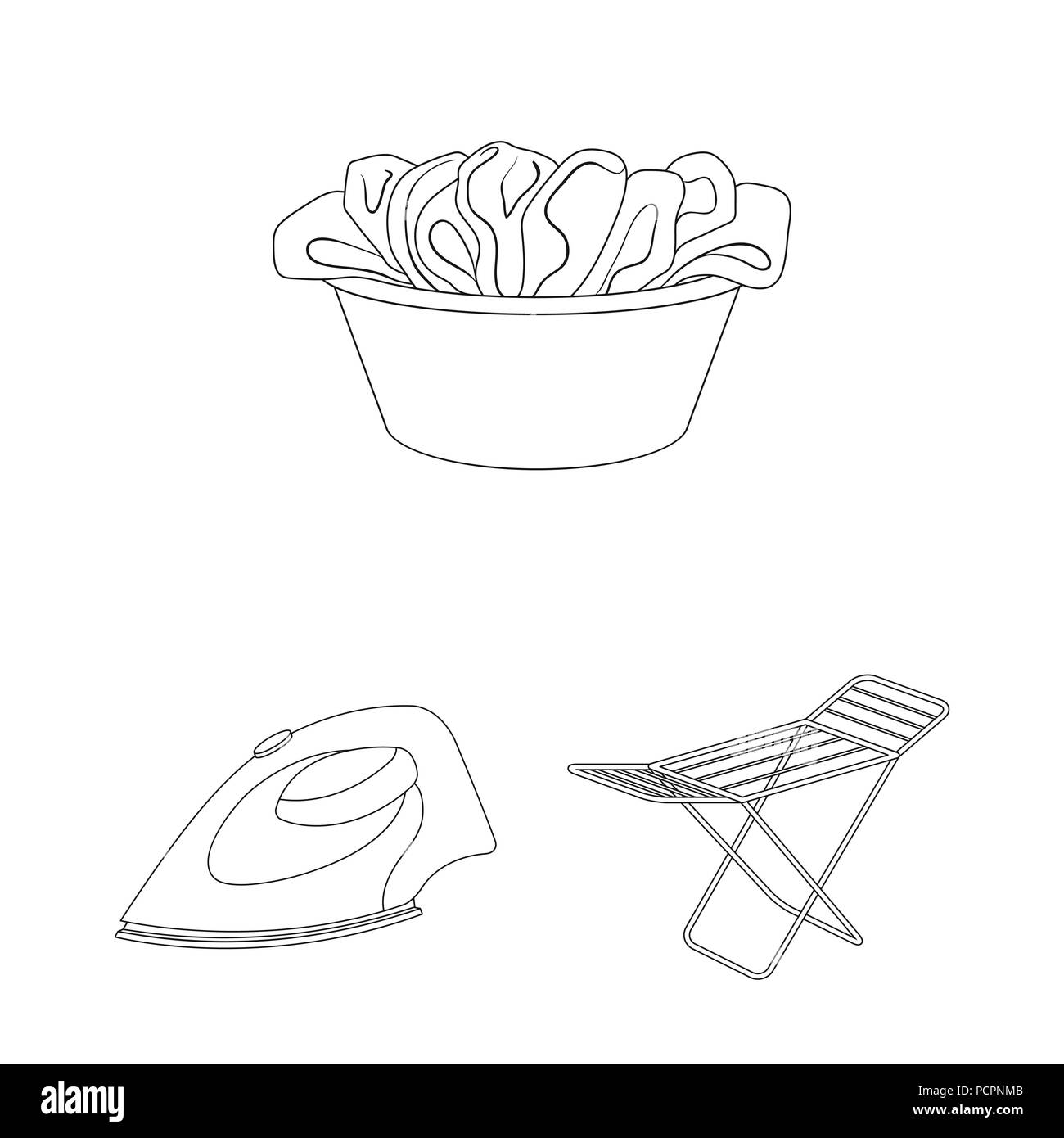 Cleaning things in washing Stock Vector Images - Alamy