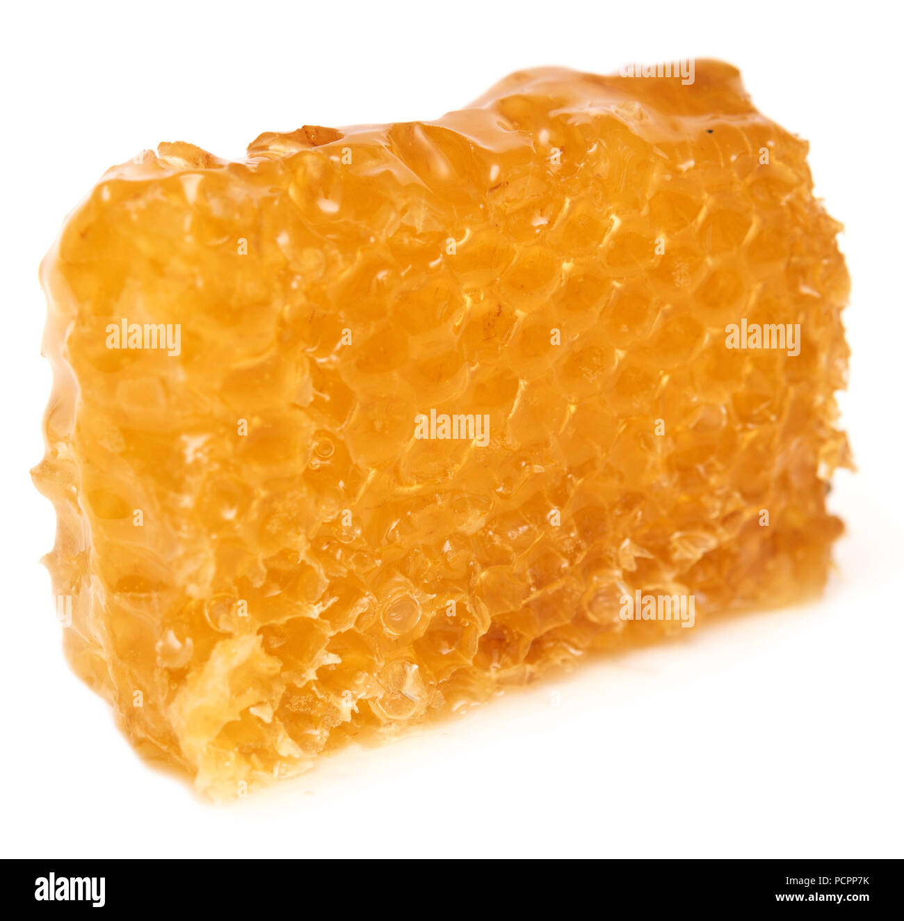 Honeycomb isolated on white background Stock Photo - Alamy