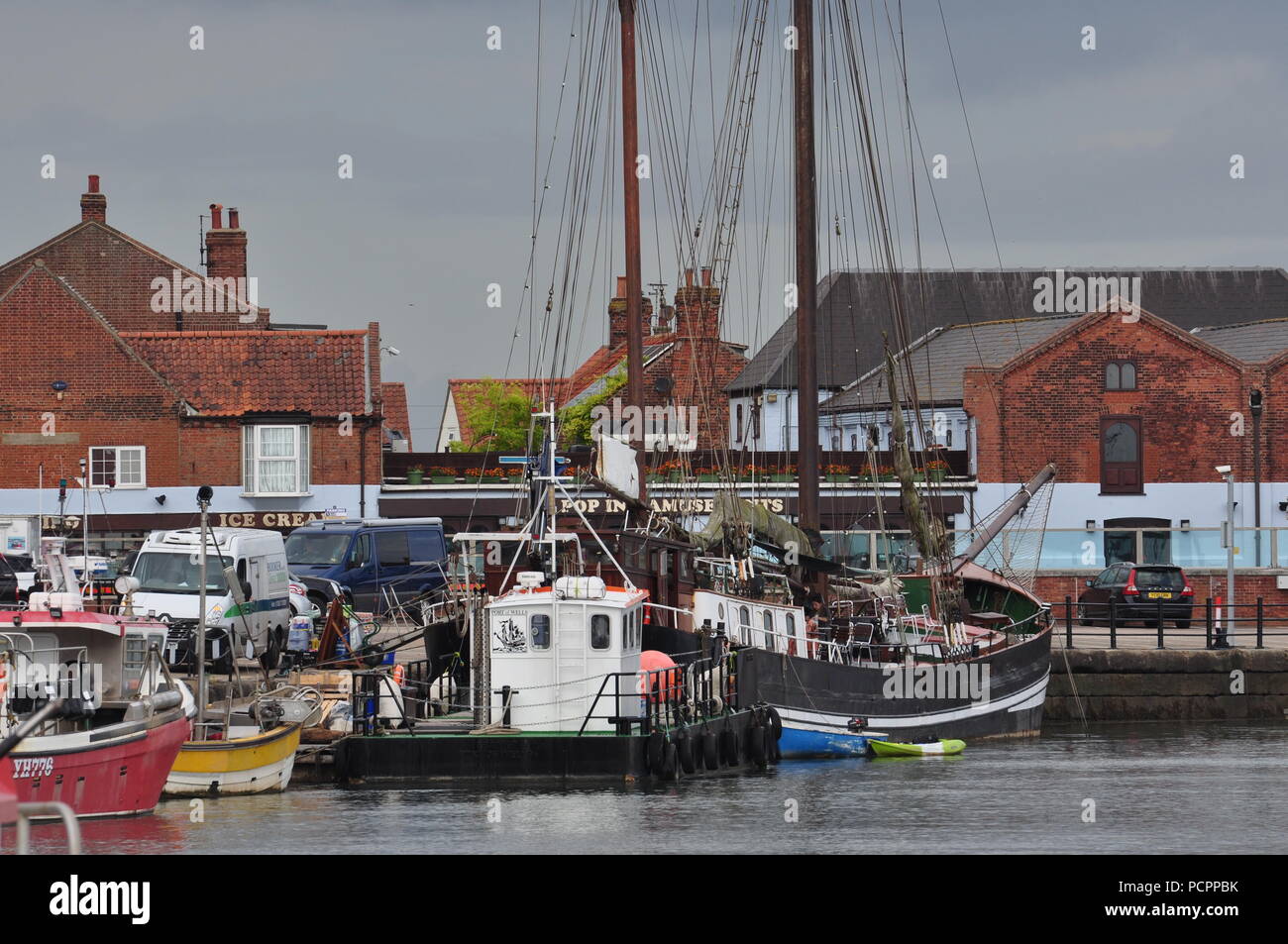 Well-next-to-the-Sea harbour, north Norfolk, England UK Stock Photo - Alamy