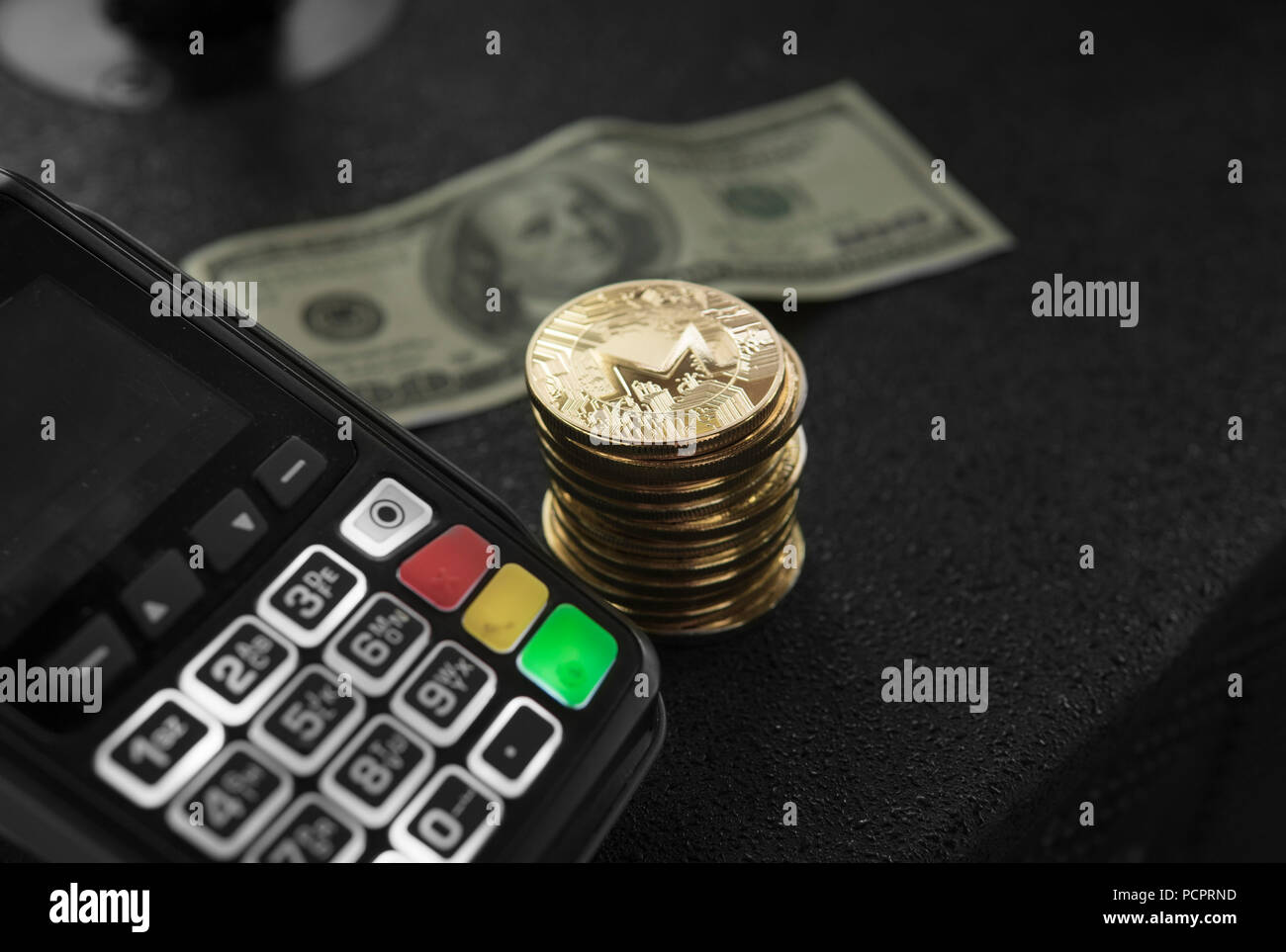 Monero coins hi-res stock photography and images - Alamy