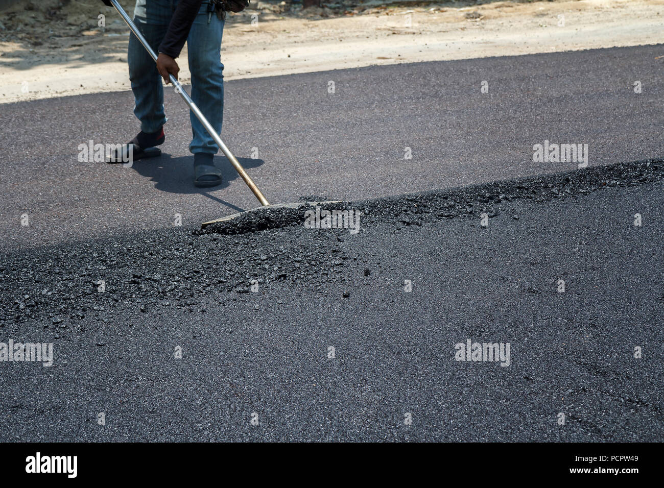 Bituminous paver hi-res stock photography and images - Alamy