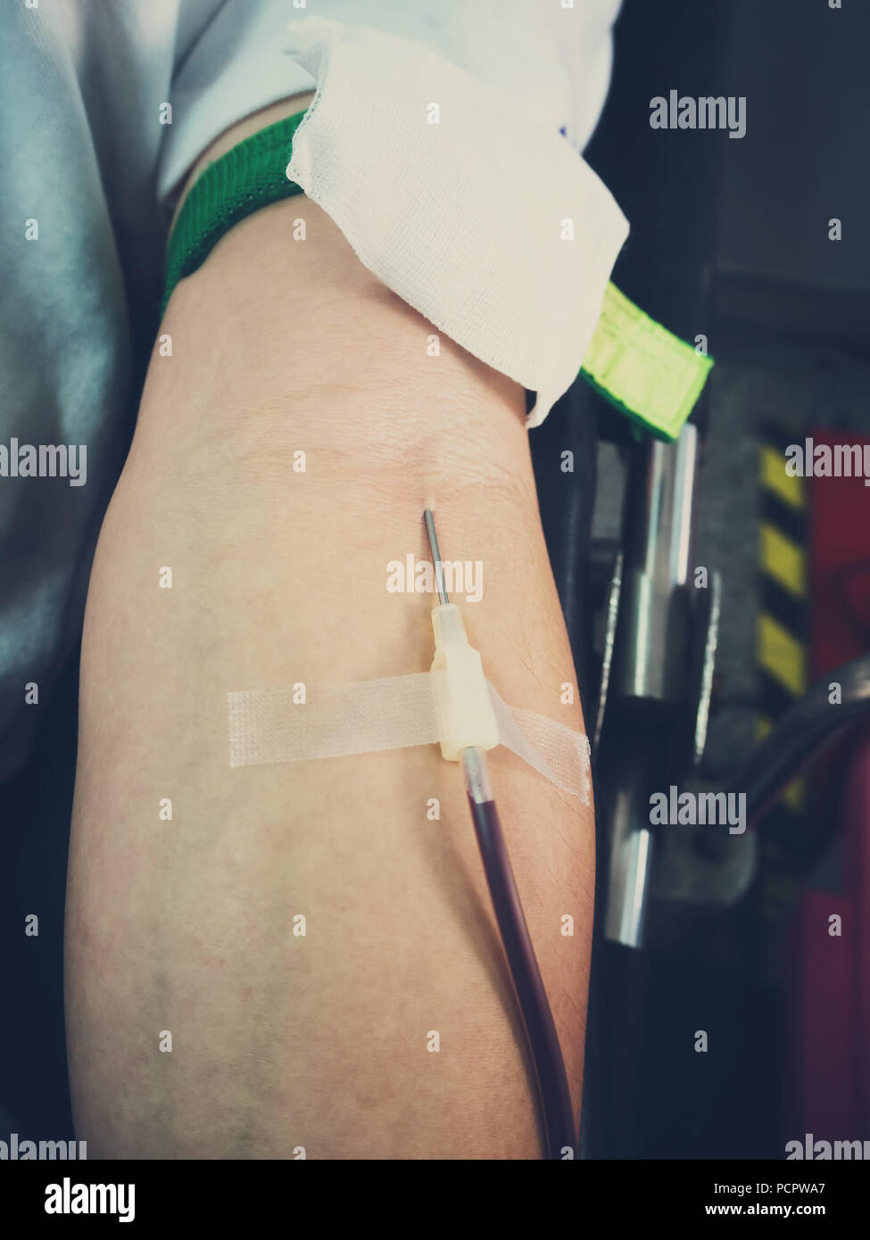 Receiving blood donation hi-res stock photography and images - Alamy