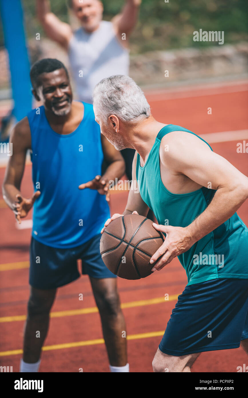Old People Playing Basketball